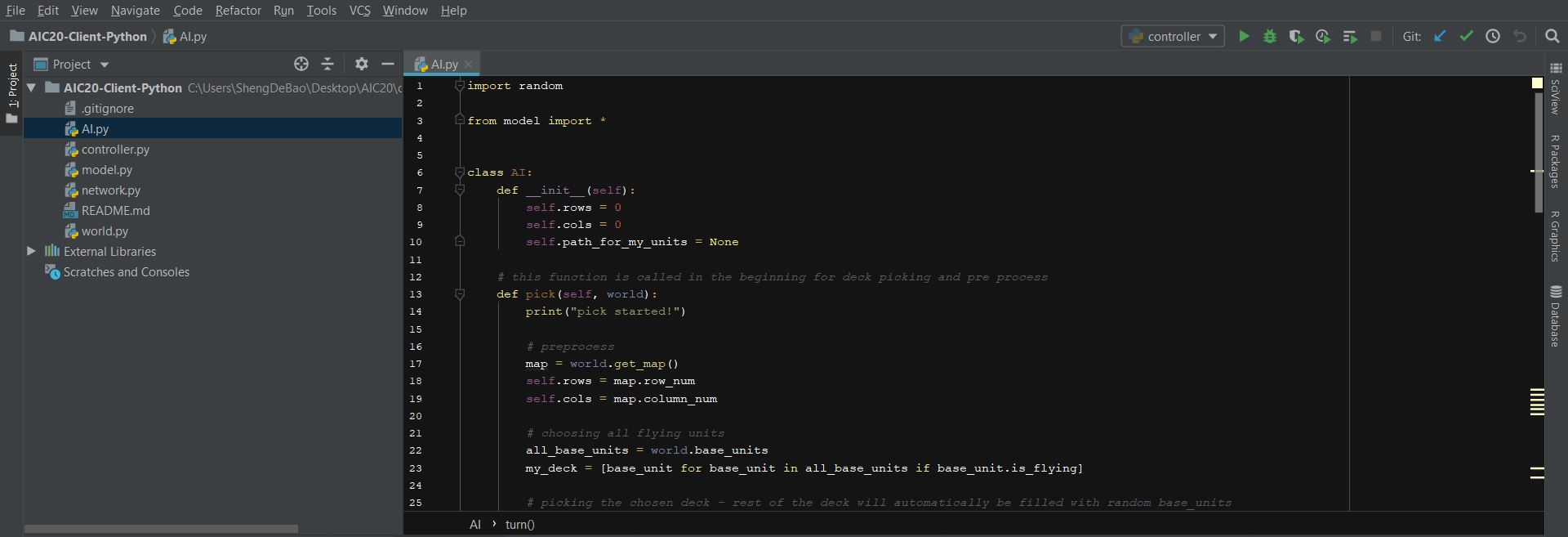 GitHub - SharifAIChallenge/AIC20-Client-Python