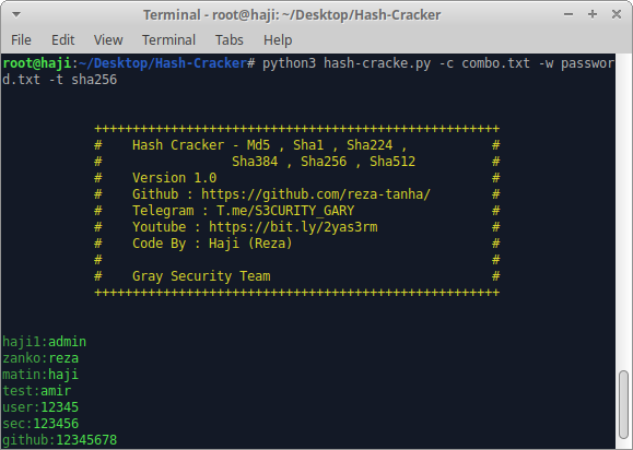 GitHub - rz-k/Hash-Cracker: A tool for cracking different hashes . The ...